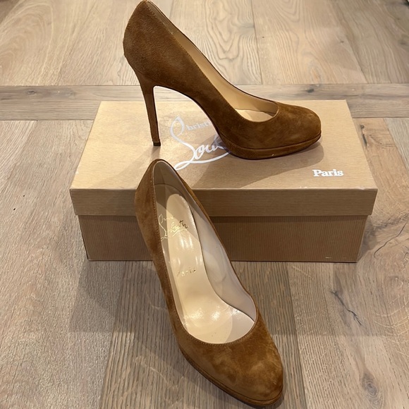 Christian Louboutin | Shoes | Christian Louboutin Suede Simple 2 Pumps 375 | Poshmark